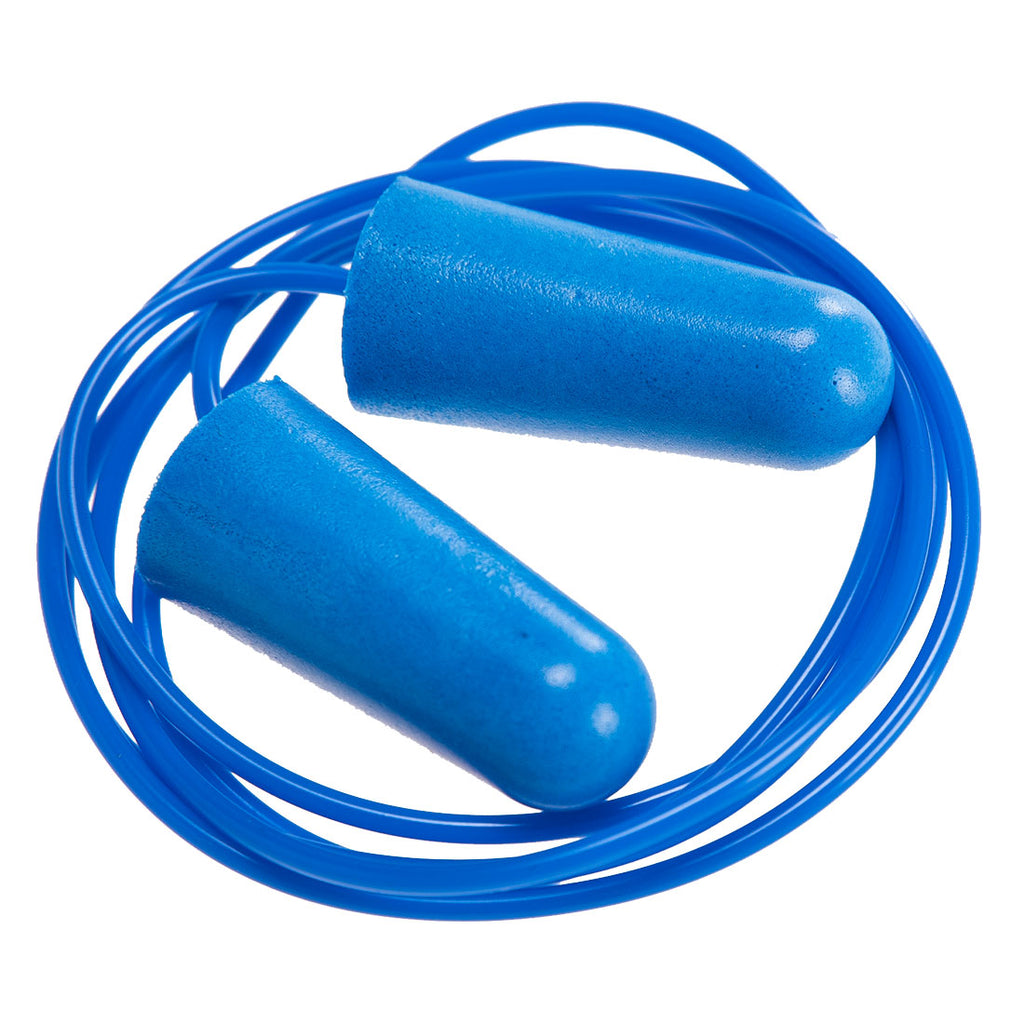 Portwest Detectable Corded PU Ear Plugs (200 Pairs) - Blue - EP30BLU ...