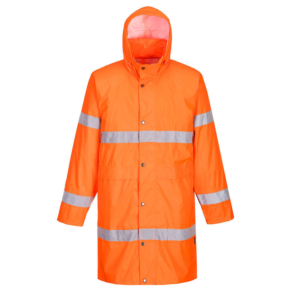 Portwest Hi-Vis Rain Coat 100cm - H442 – Trade Workwear