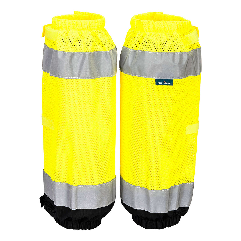 Portwest Hi-Vis Contrast Gaiters - Yellow/Black - HV389YBR – Trade Workwear