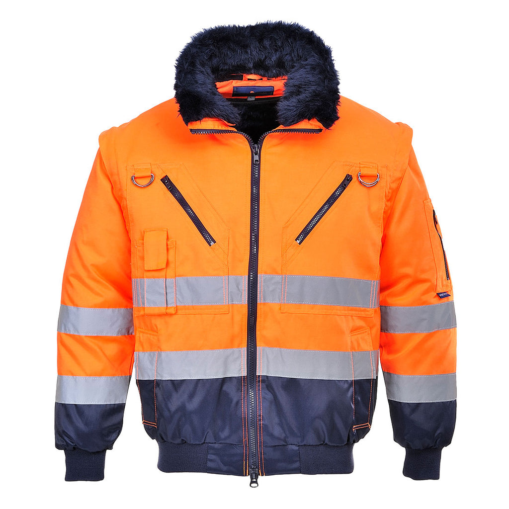 Portwest Hi-Vis 3-in-1 Contrast Pilot Jacket - PJ50 – Trade Workwear